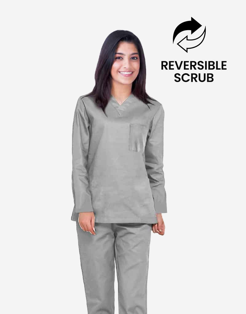 Shop Reversible Full Sleeve Medical Scrubs for Women - Hirawats