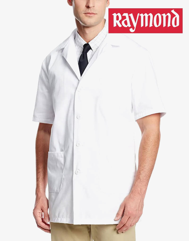 Order Raymonds White Lab Coat with Half Sleeve - Hirawats